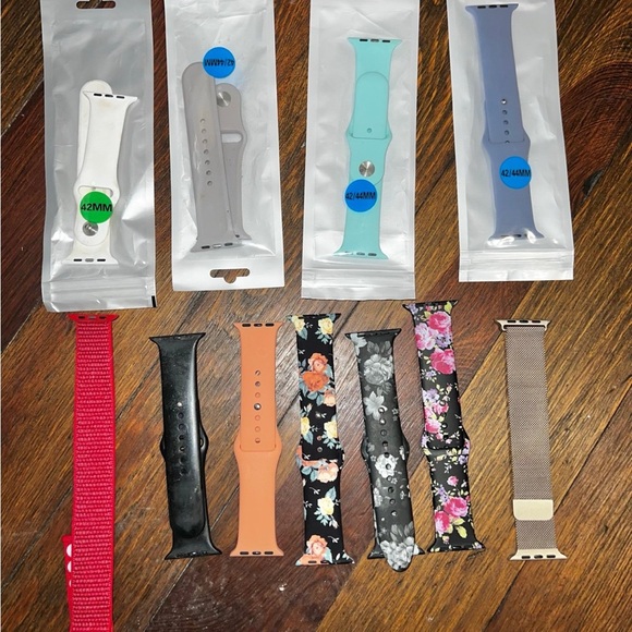 Amazon | Wearables | Amazon Smartwatch Bands In Black Orange Blue And ...
